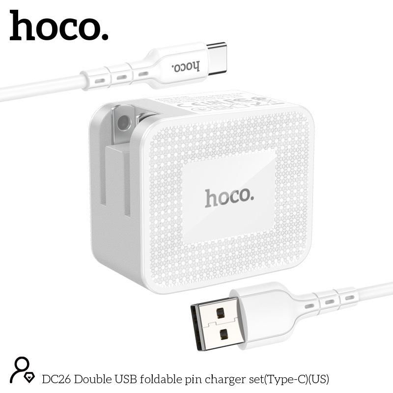 Bộ Củ Sạc Hoco DC26 Type C