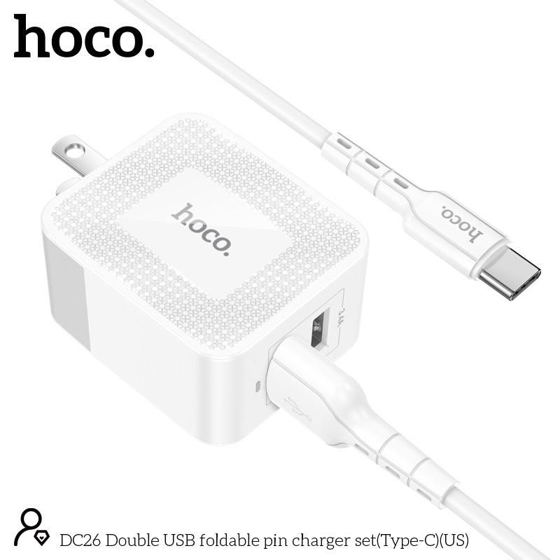 Bộ Củ Sạc Hoco DC26 Type C