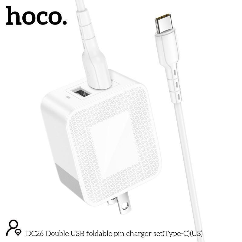 Bộ Củ Sạc Hoco DC26 Type C
