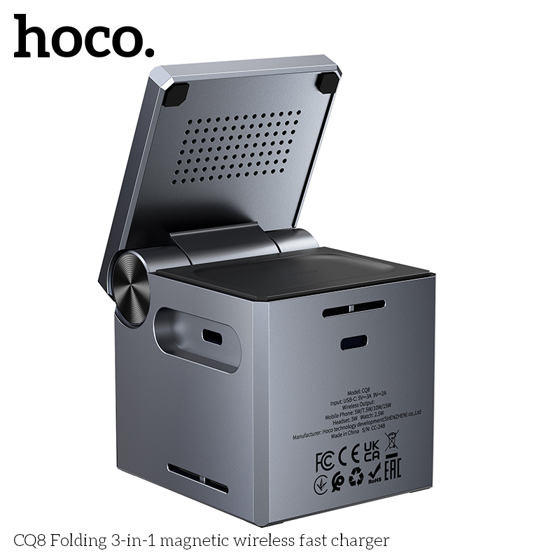 Bộ sạc nhanh không dây từ tính 3IN1 CQ8