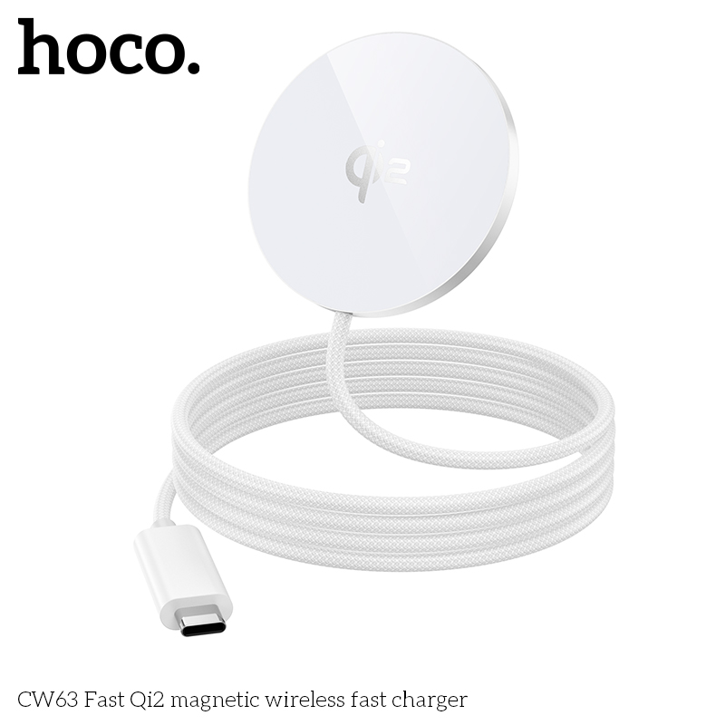 Bộ sạc nhanh không dây từ tính CW63 Fast Qi2