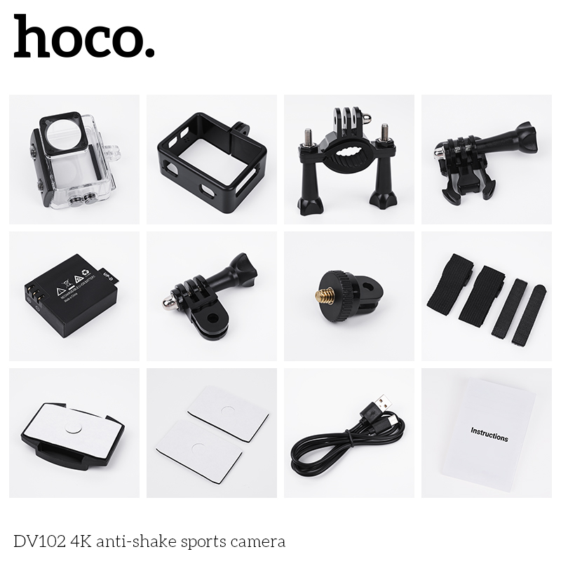 Camera thể thao chống rung DV102 4K