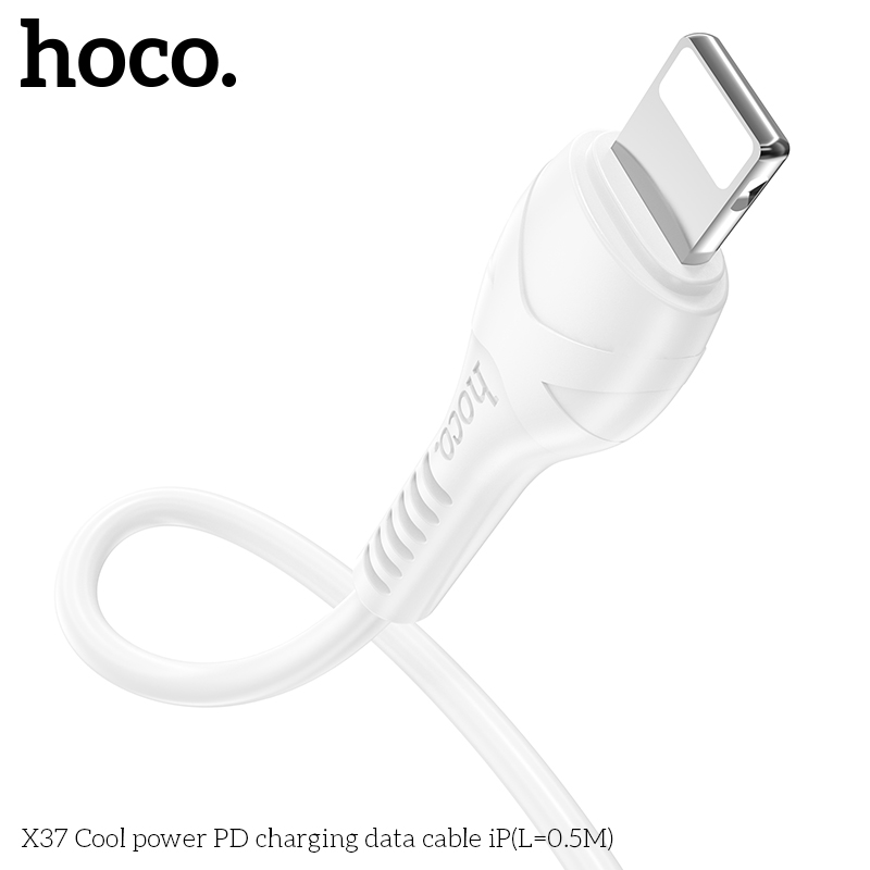 Cáp dữ liệu sạc X37 TC to Iphone (L=0.5M)