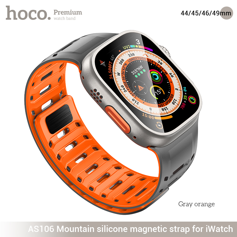 Dây đeo từ tính silicon AS106 Mountain dành cho iWatch (44/45/46/49mm)
