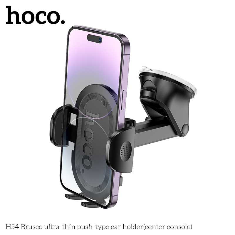 Giá đỡ ô tô dạng đẩy siêu mỏng H54 Brusco (bảng điều khiển trung tâm)